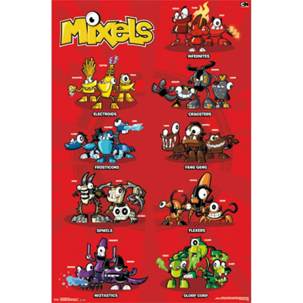 Lego Mixels - Grid Poster Print (22 x 34) - Walmart.com - Walmart.com
