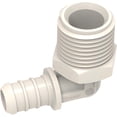 BDKWID-Plastic PEX Pipe Coupling Fitting 90 Degree 1/2"-14 MNPT x 1/2 ...