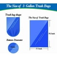 3 gallon Clear trash can liners,Small clear Garbage Bags 300,Extra ...