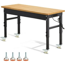 Dextrus Work Bench 48" L X 24" W Adjustable Workbench for Garage W ...