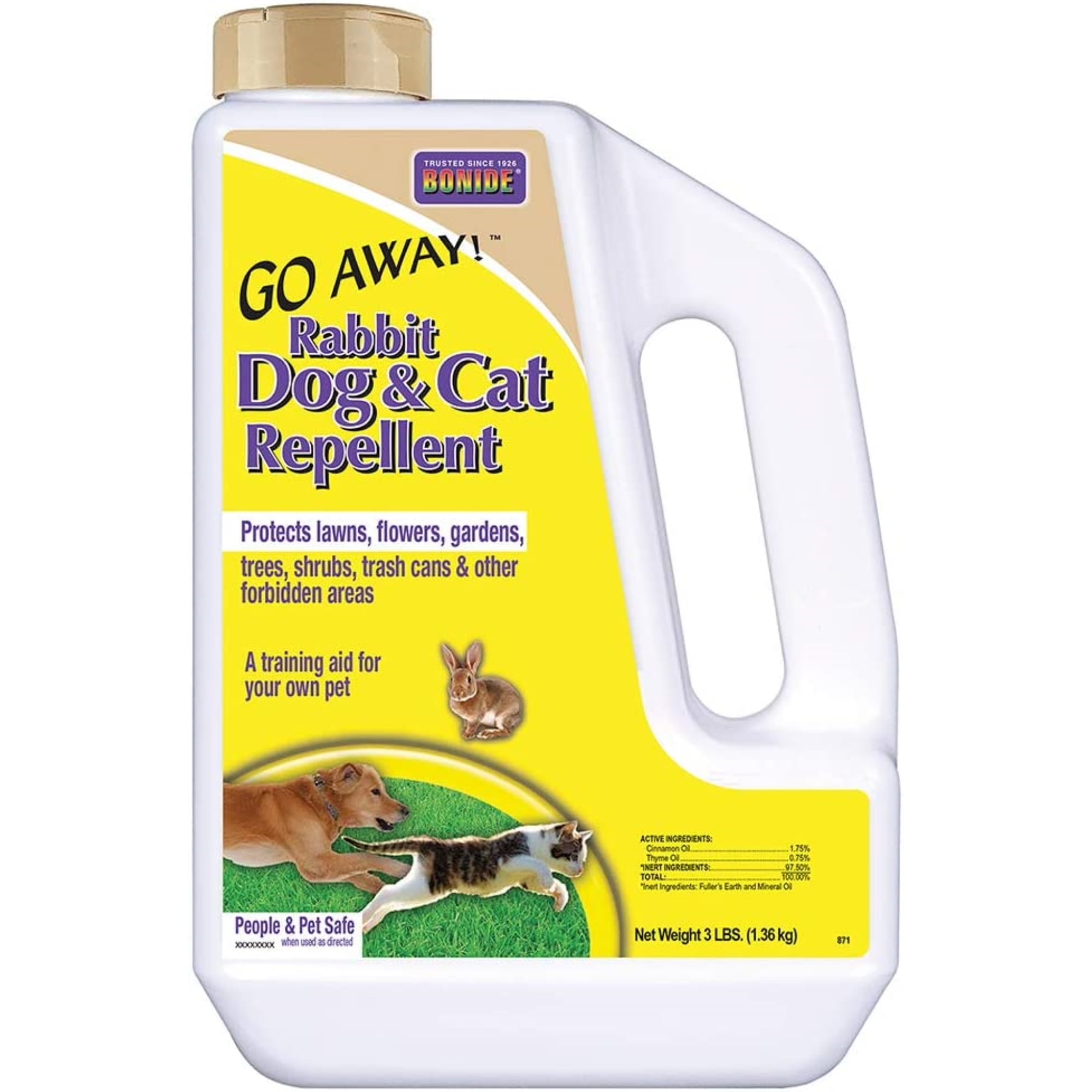 Bonide Go Away! Rabbit, Dog, & Cat Repellent Granules, Ready-to-Use ...
