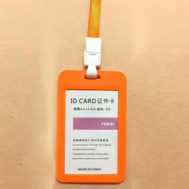 Employee Job Badge Double Sided Transparent Employee Work Card Student ...