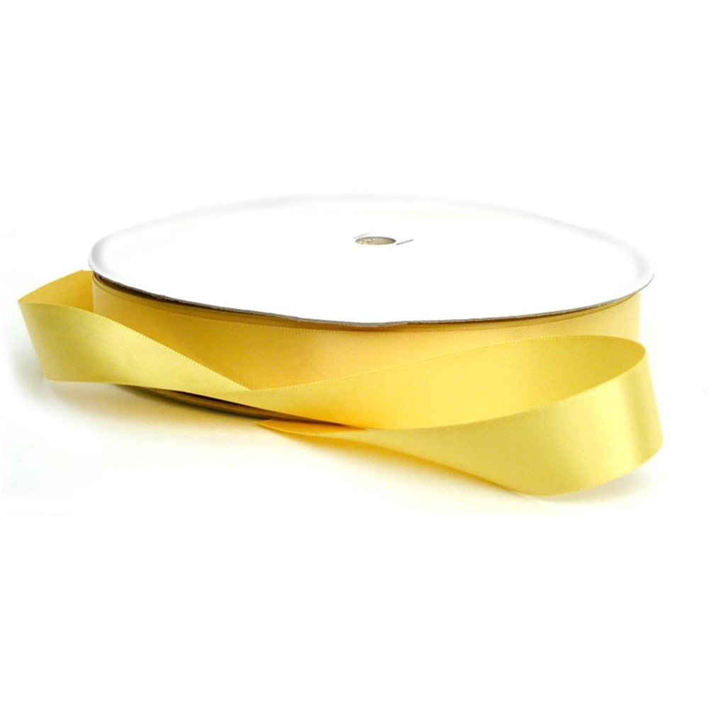 Offray Ribbon Doubleface Satin 7/8" Yellow Gold - Walmart.com - Walmart.com