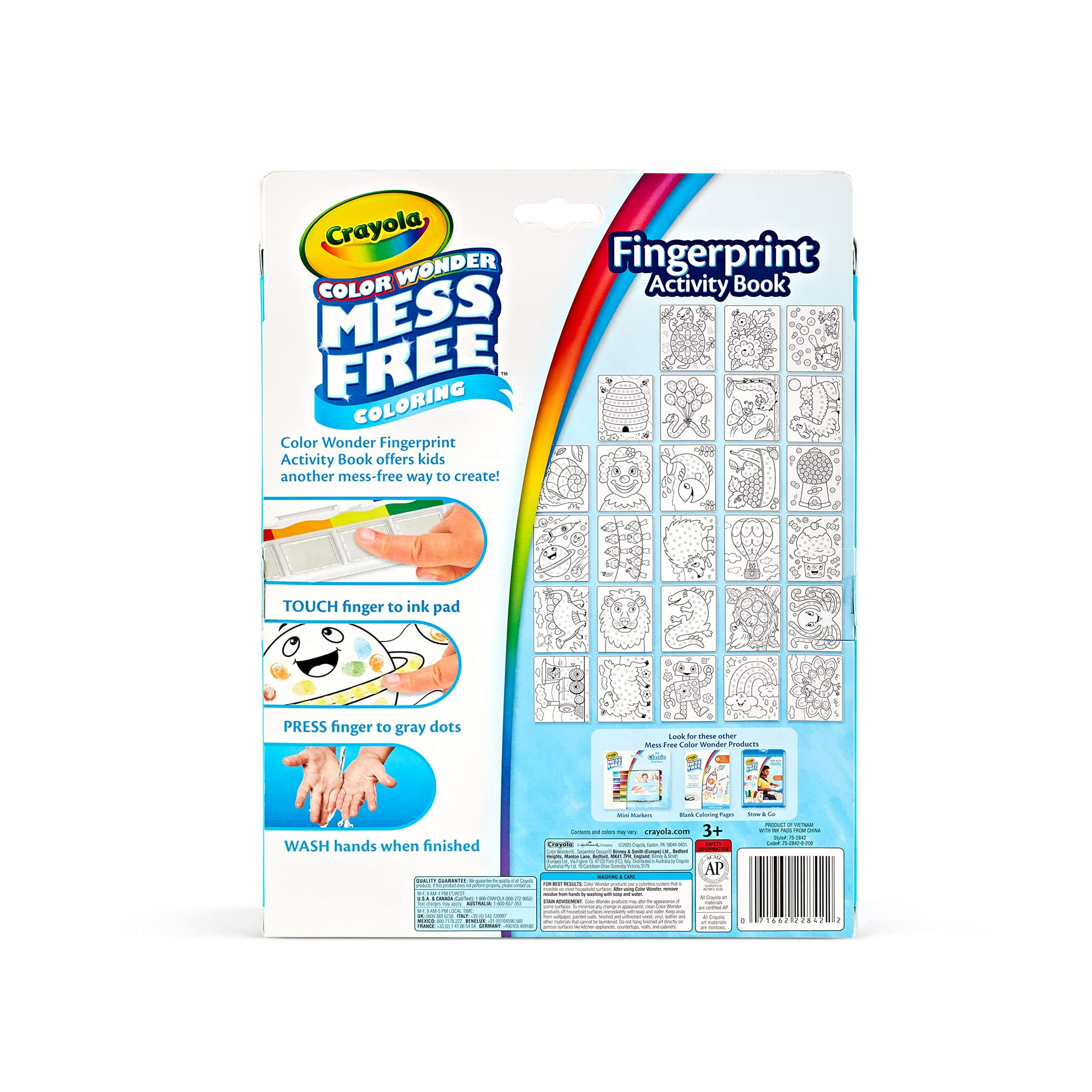 Click here for Crayola Color Wonder Mess Free Fingerprint Ink Pai... prices