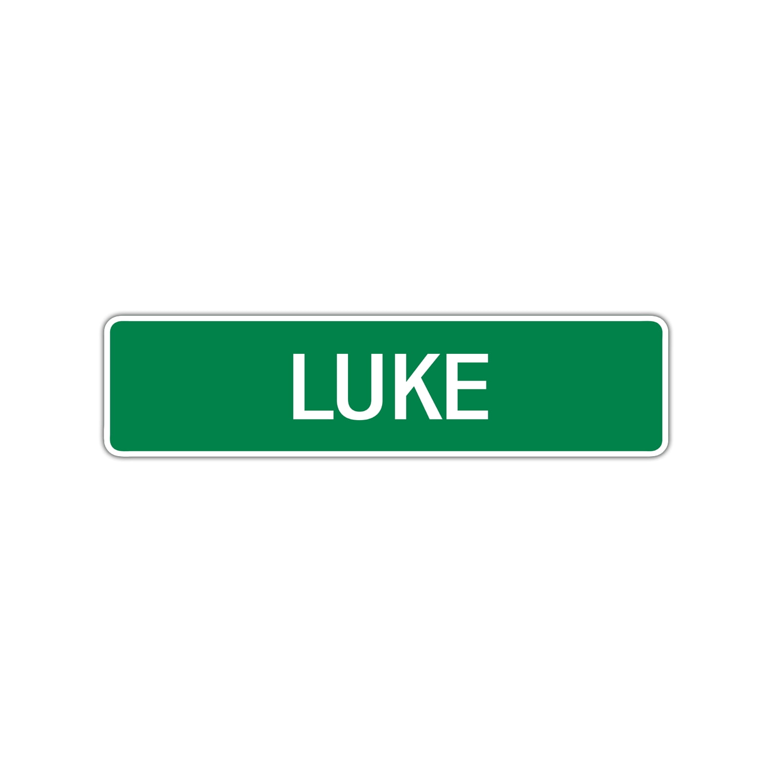 Luke Boys Children Name Indoor Outdoor Letter Printed Label Wall Plaque ...