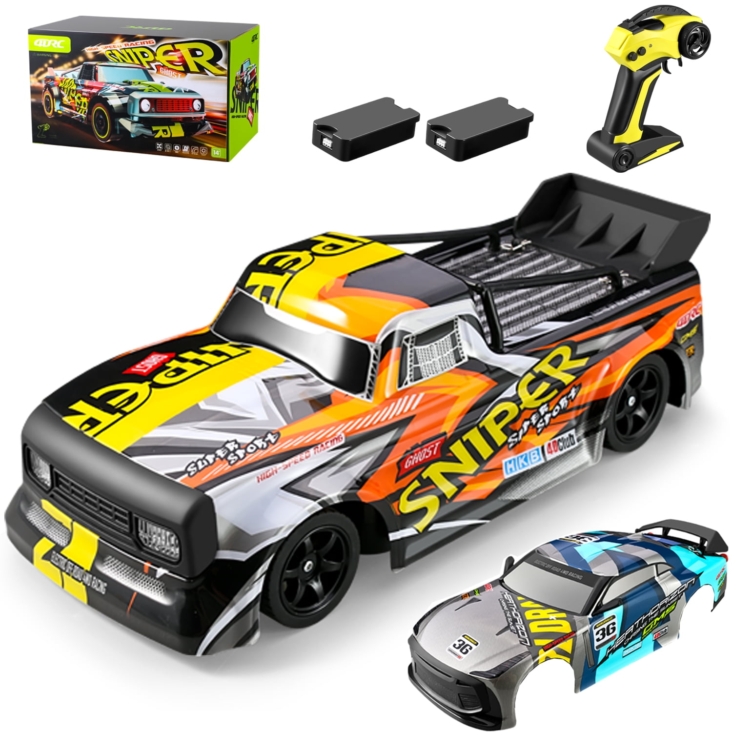 4DRC Car High Speed Remote Control Car 1:16 Scale 30+ MPH 4WD off Road ...