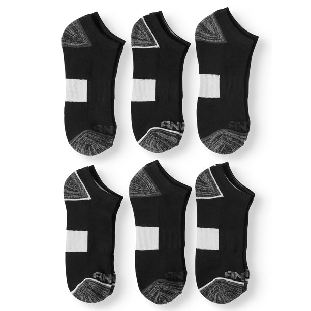 AND1 Men?s Pro Platinum No Show Socks, 6 Pack - Walmart.com