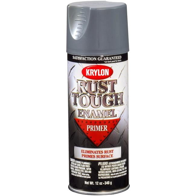 Krylon Division 12 Oz Gray Primer Rust Tough Aerosol Spray Paint Primer ...