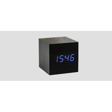 Gingko Cube Click Clock 3" x 3" Soft LED Display Time/Date/Temp ...