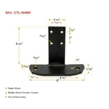 4 Pack Modular Strut Channel Mount Brackets For Installing Shelving ...