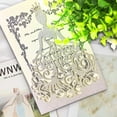 Yadiana 25PCS Silver Glitter Crown Invitation Cards, Laser Cut ...