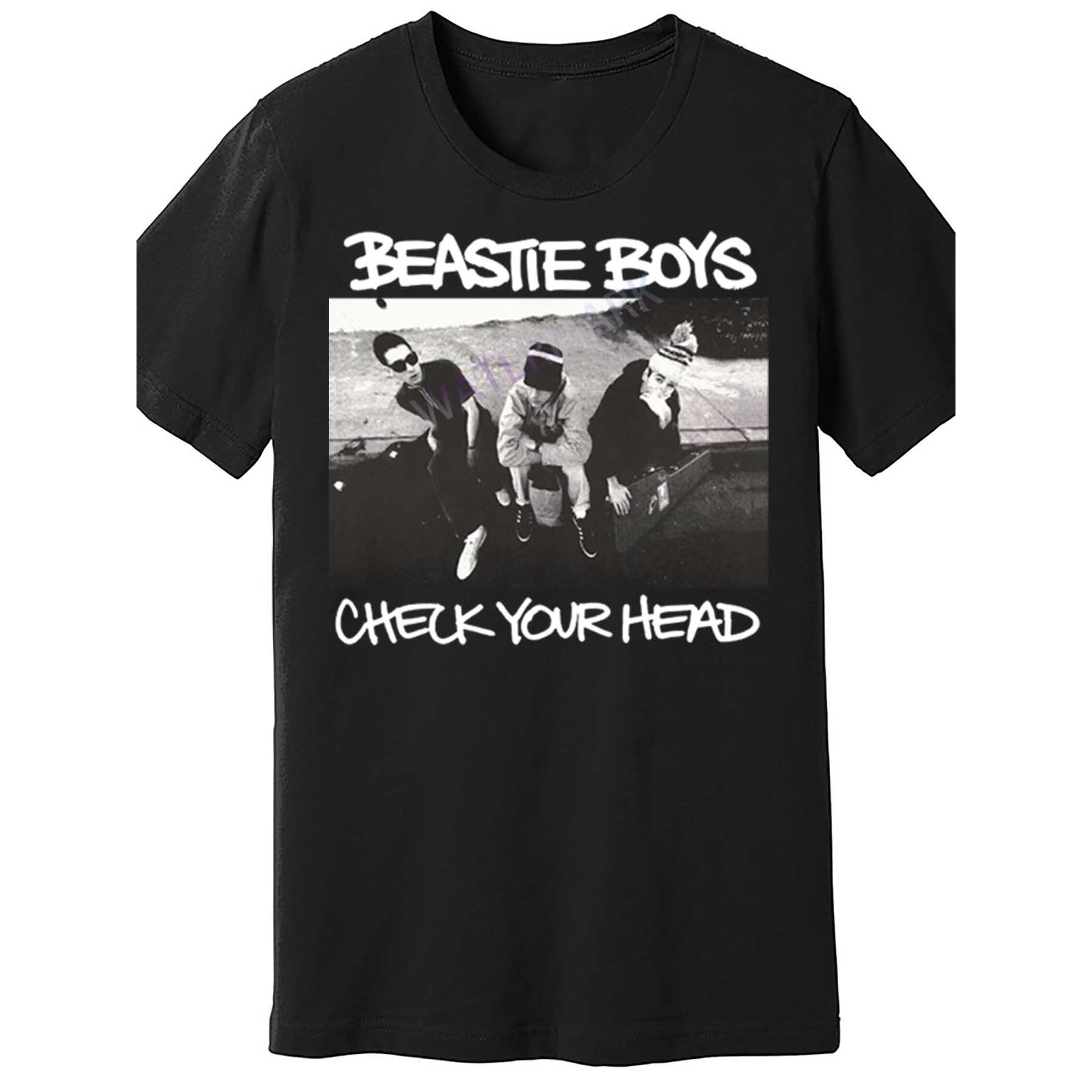 Click here for Yingd Beastie Boys Check Your Head Graphic Tee Bla... prices