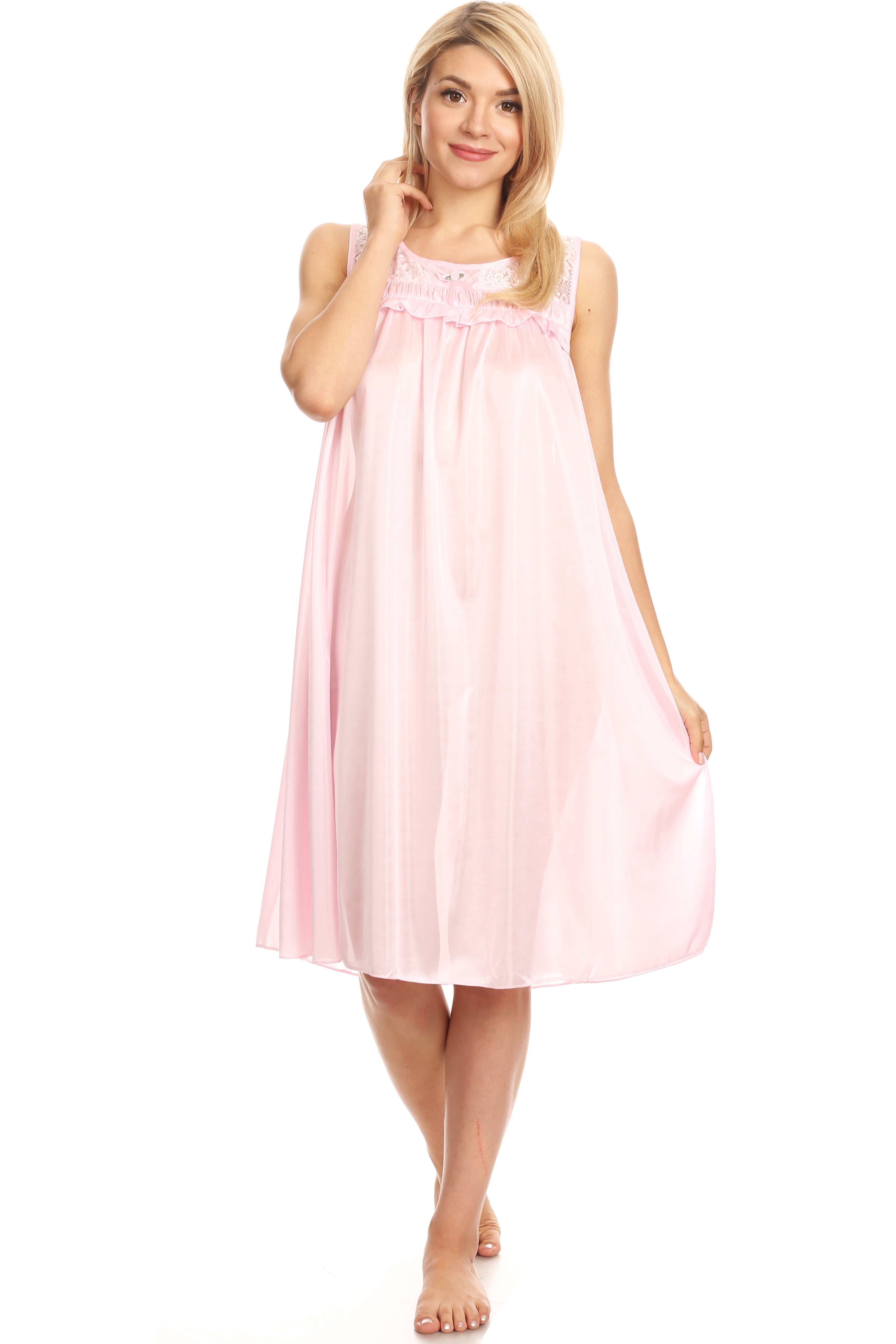 Lati Fashion Women Nightgown Sleepwear Female Sleep Dress Nightshirt ...