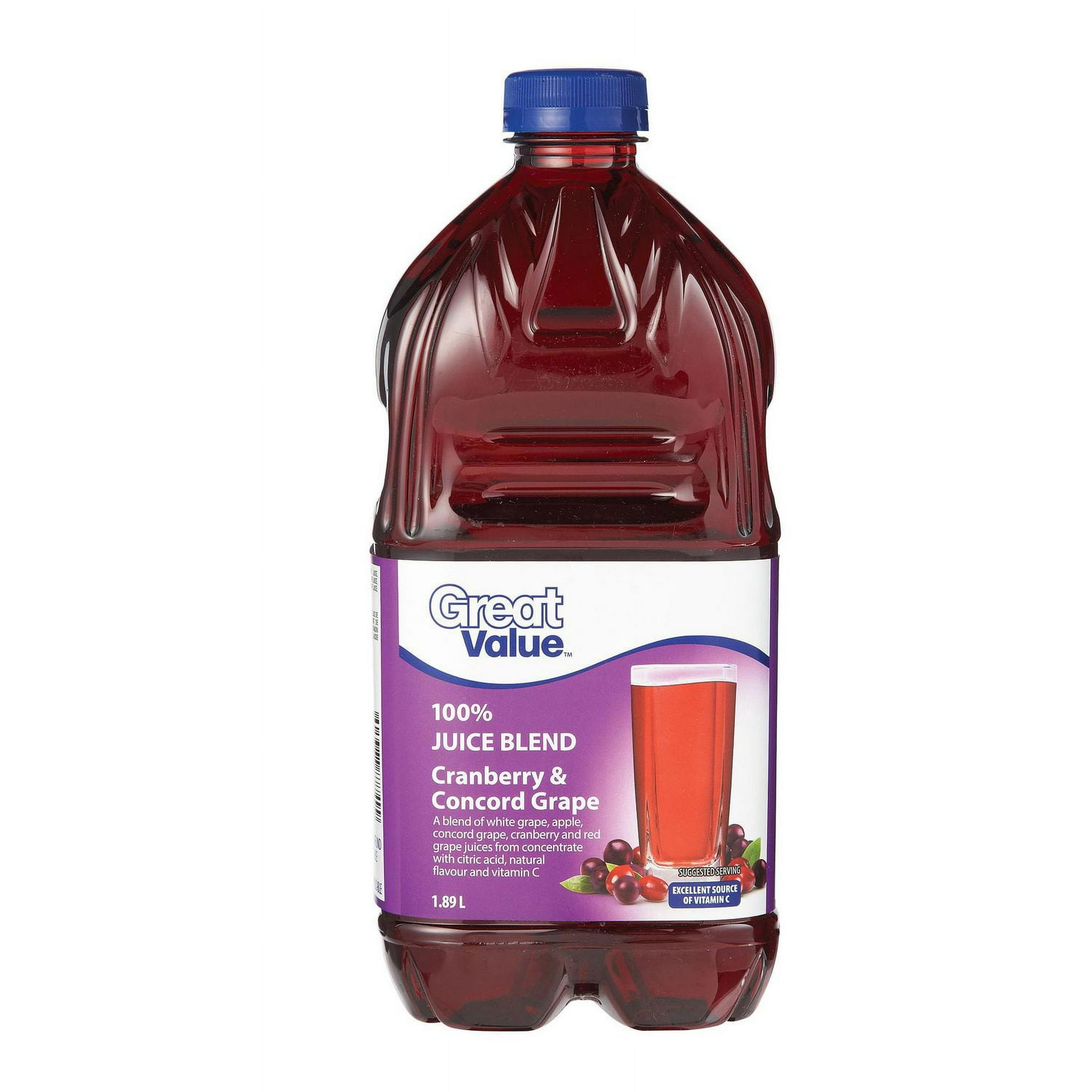 Click here for Great Value 100 Juice Blend Cranberry & Concord Gr... prices