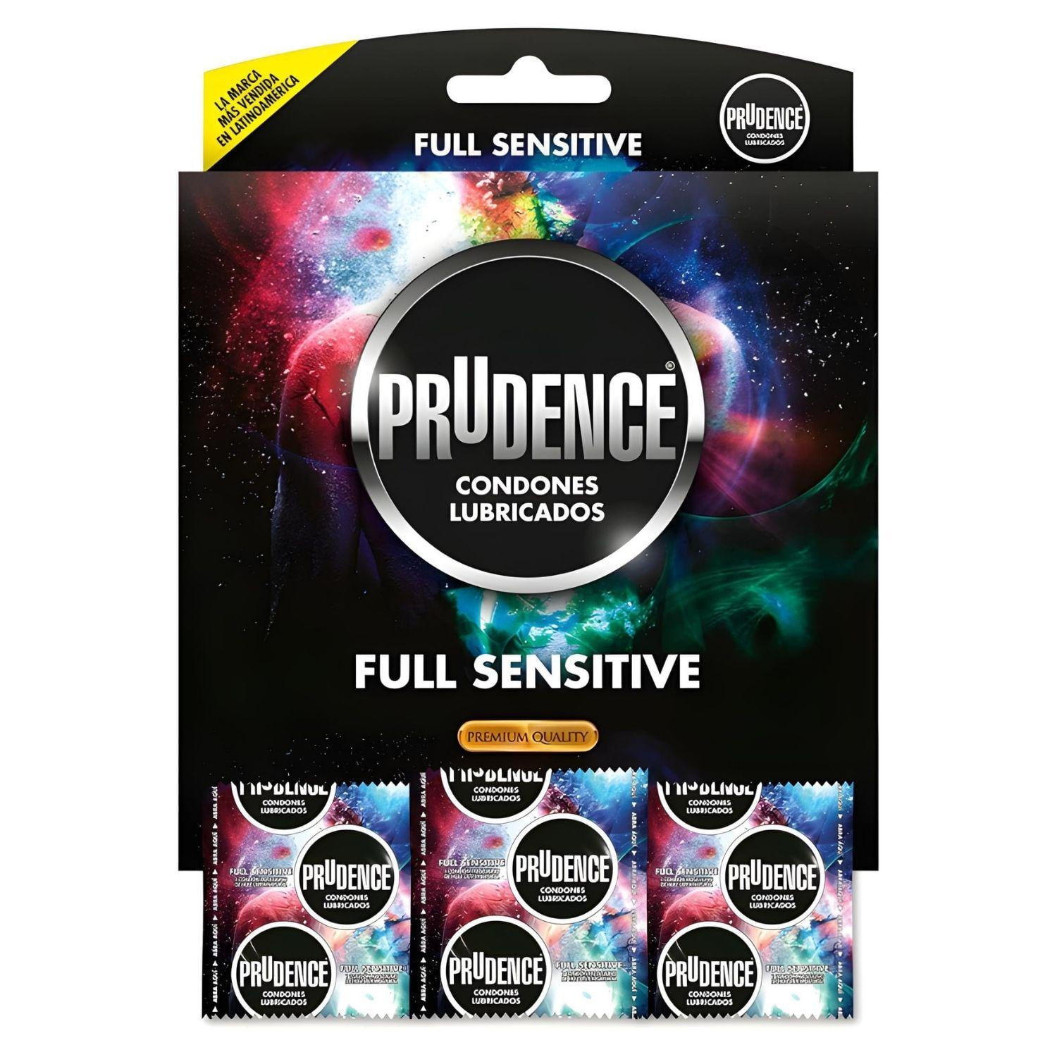 Caja Condones de Látex Full Sensitive Prudence 36 Unidades negro ...