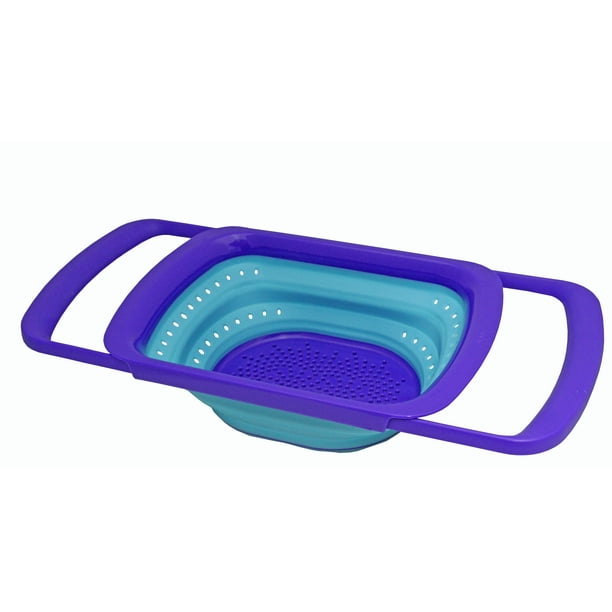 Squish® 6 Quart Blue Collapsible over the Sink Colander - Walmart.com