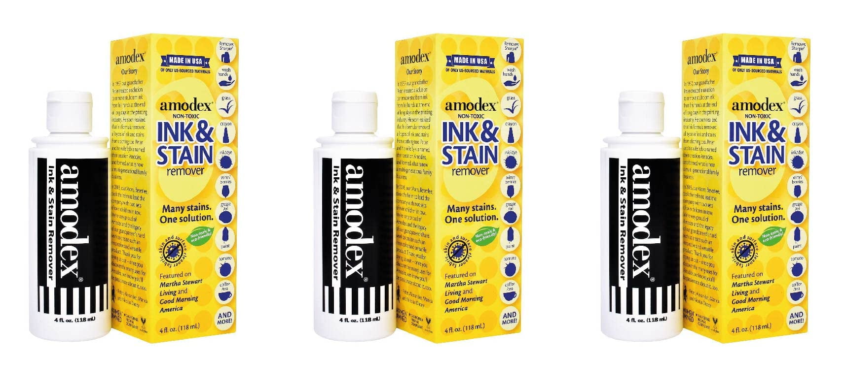 Quitamanchas y tinta Amodex para ropa, cuero y piel, 120 ml | Bodega ...