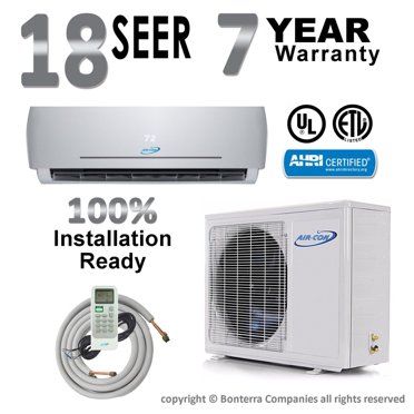 Air-Con Premium Mini Split AC Heat Pump, Ductless 4 Zone Conditioner ...