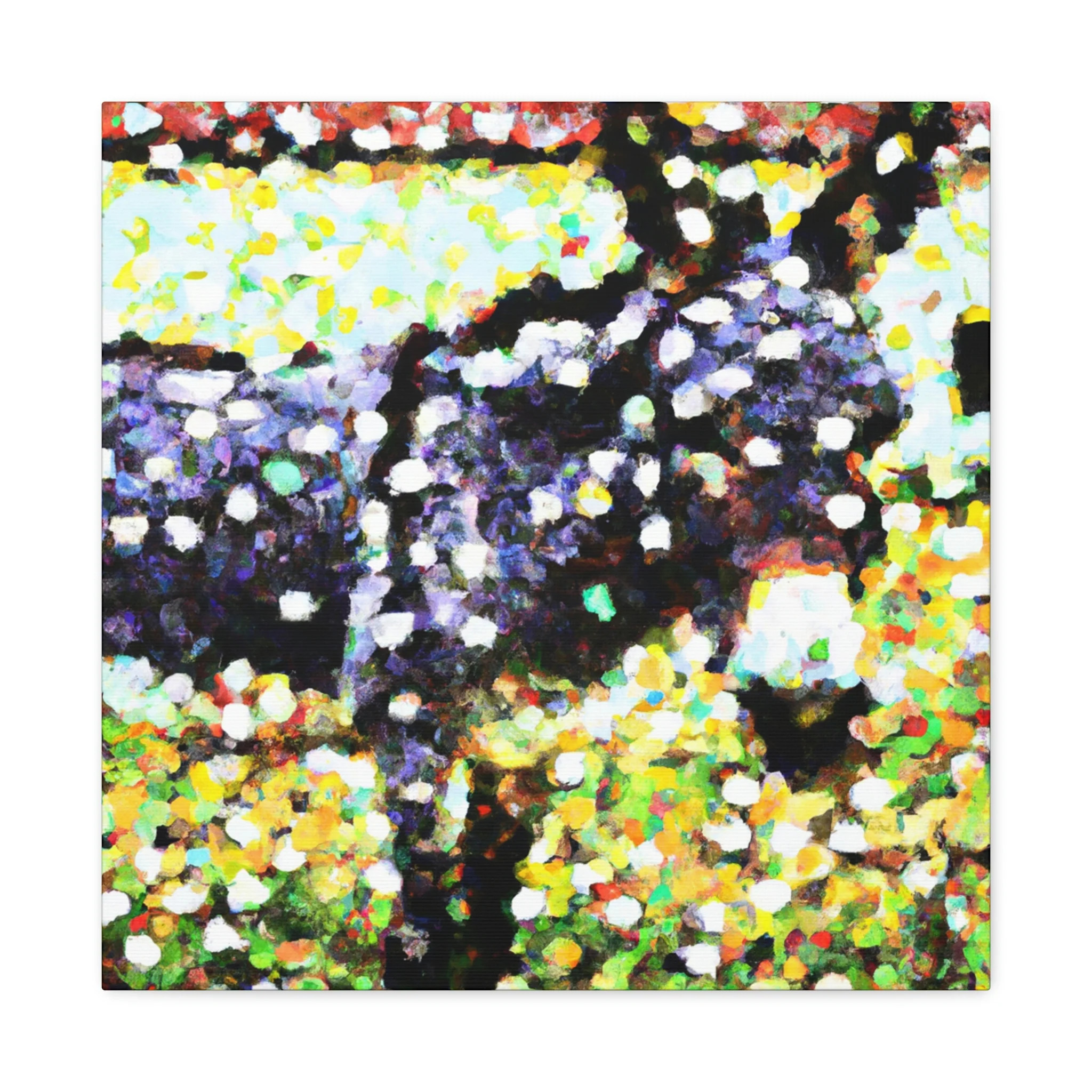 Donkey Pointillism Dream - Canvas - Walmart.com
