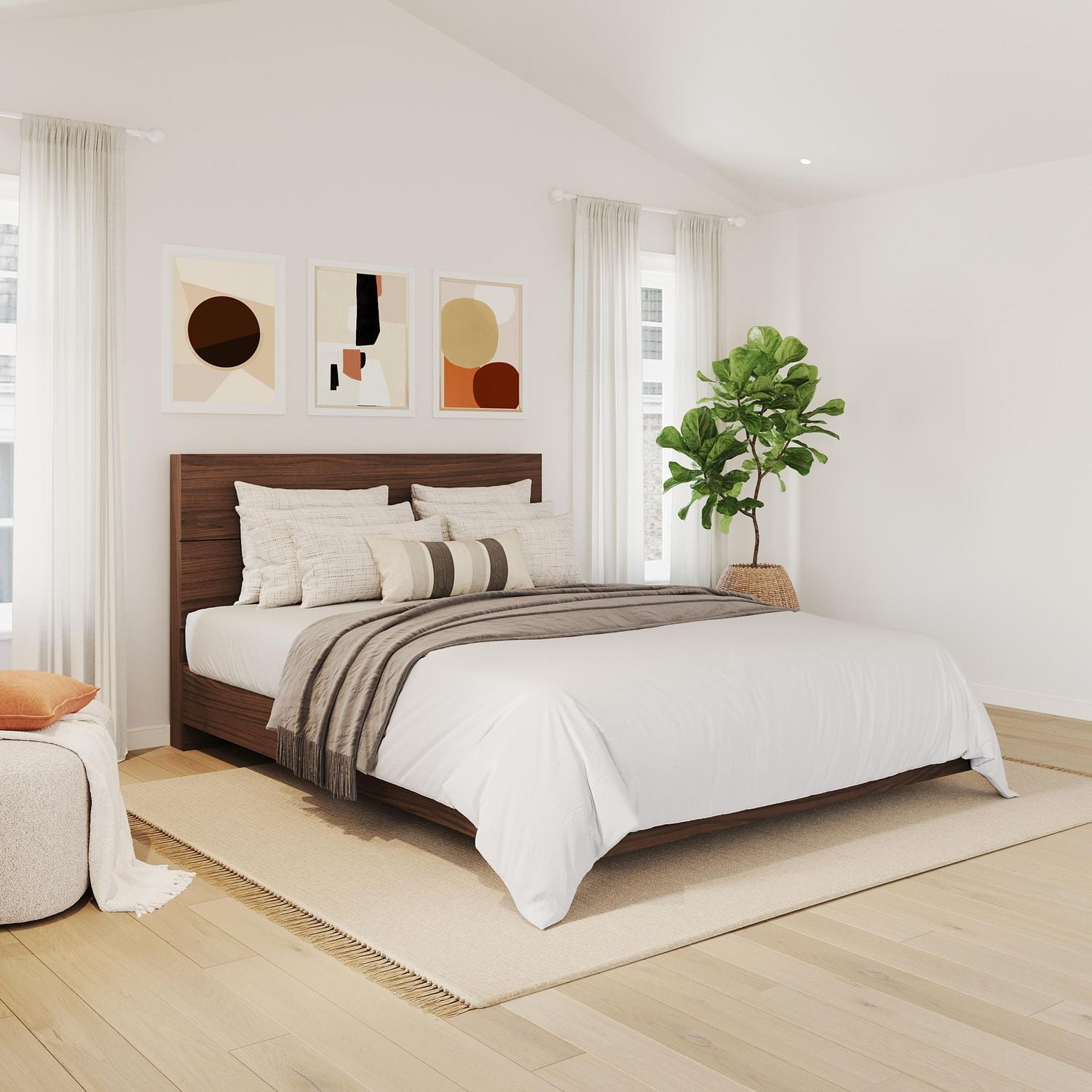 Click here for Nexera Celebri-T Platform Bed And Plank Effect Hea... prices