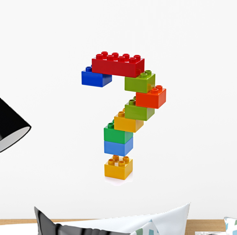 Question Mark Wall Decal by Wallmonkeys Peel and Stick Graphic (12 in H ...