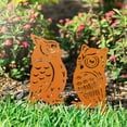 Homarden Metal Animal Yard Decor - Owl Shaped Garden Art For Outside ...