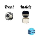 Black White Roses Dewy Travel Makeup Handbag Purse Small Pocket Compact ...