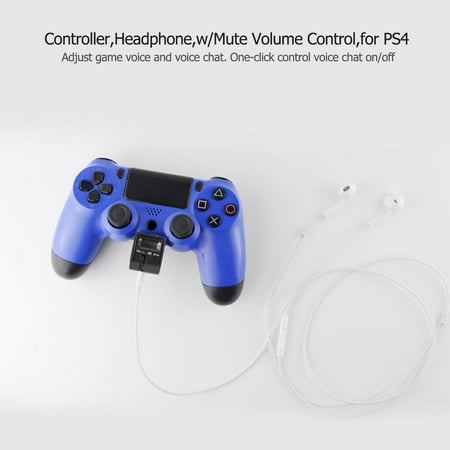 Peggybuy 3.5mm Audio Controller Headphone Adapter with Mute Volume ...