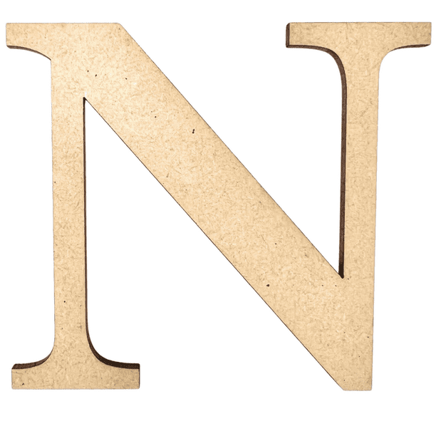 5" Tall MDF Letter N | 1/4" Thick | Krafty Supply Letters | Times ...