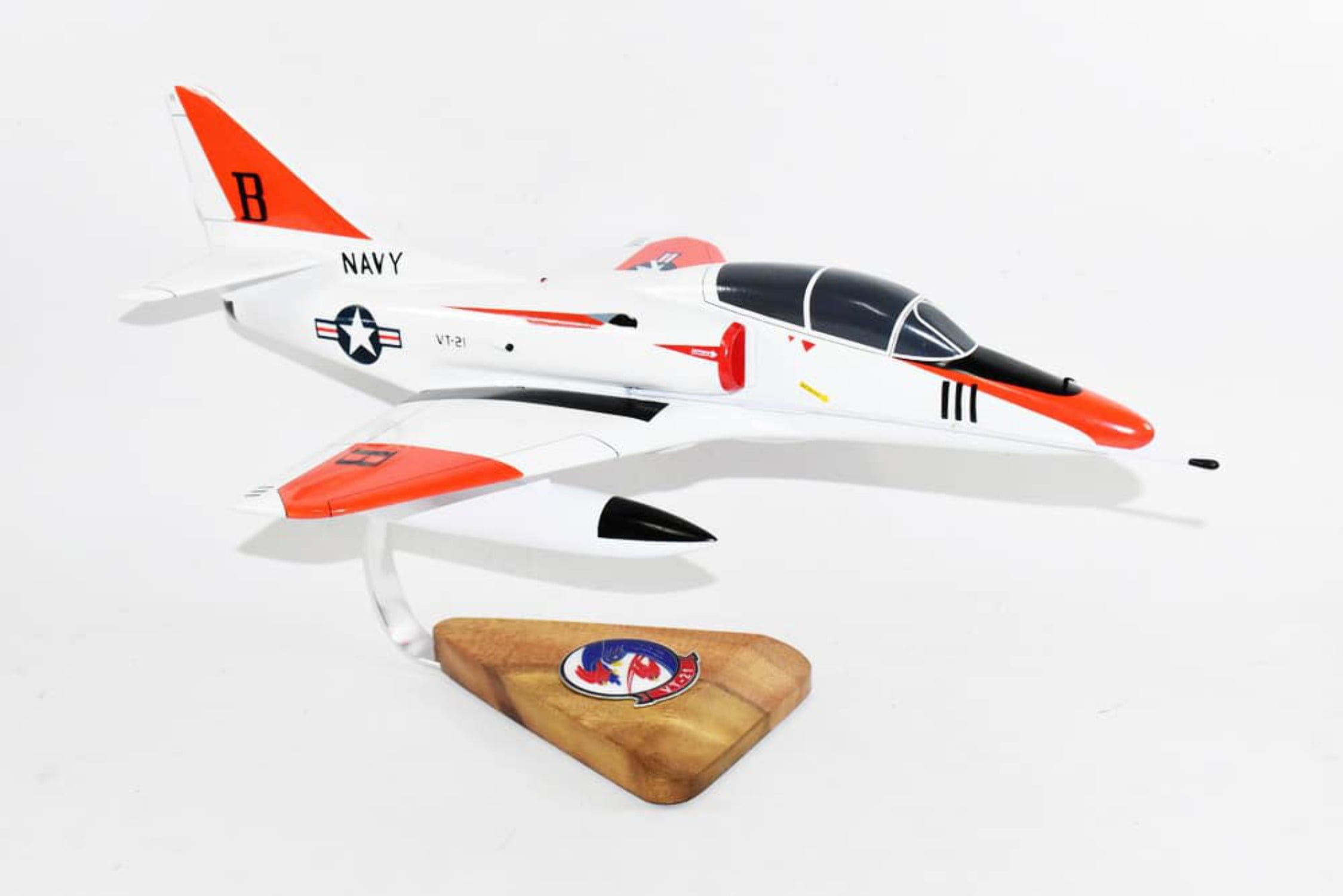 VT-21 Redhawks TA-4J Model, 1/27th Scale, Mahogany, - Walmart.com