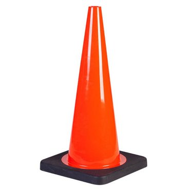 TruForce™ Traffic Cones w/ Rubberized Black Base - Walmart.com