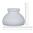 B&P Lamp® 6" Opal Glass Ribbed Student Shade in Pure White Glass for ...