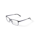 TiFlex Men's T1717 Browline Prescription Eyeglasses with Case, Matte ...