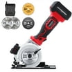Eastvolt Mini Circular Saw with 5000RPM, Laser Guide, Scale Ruler, 3 ...