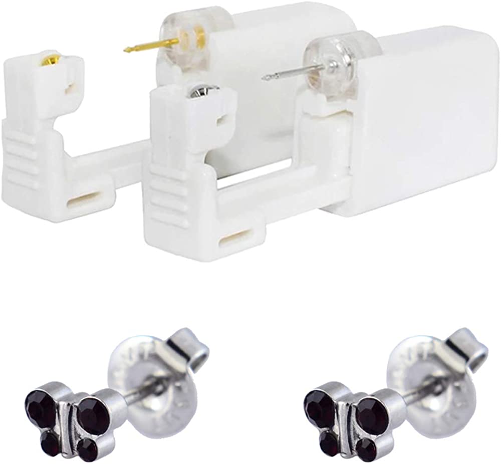 Pair Disposable Sterile Ear Piercing Gun Ear Cartilage Tragus Helix ...