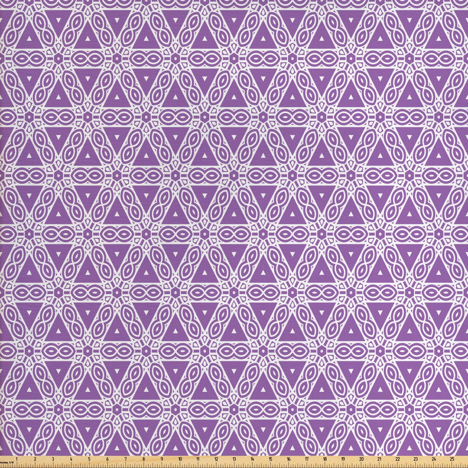 Geometric Sofa Upholstery Fabric by the Yard, Triangular Shapes Forming ...