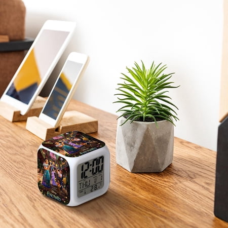 Encanto-alarm Clock Colorful Touch Led Light Movie Figures For Child ...