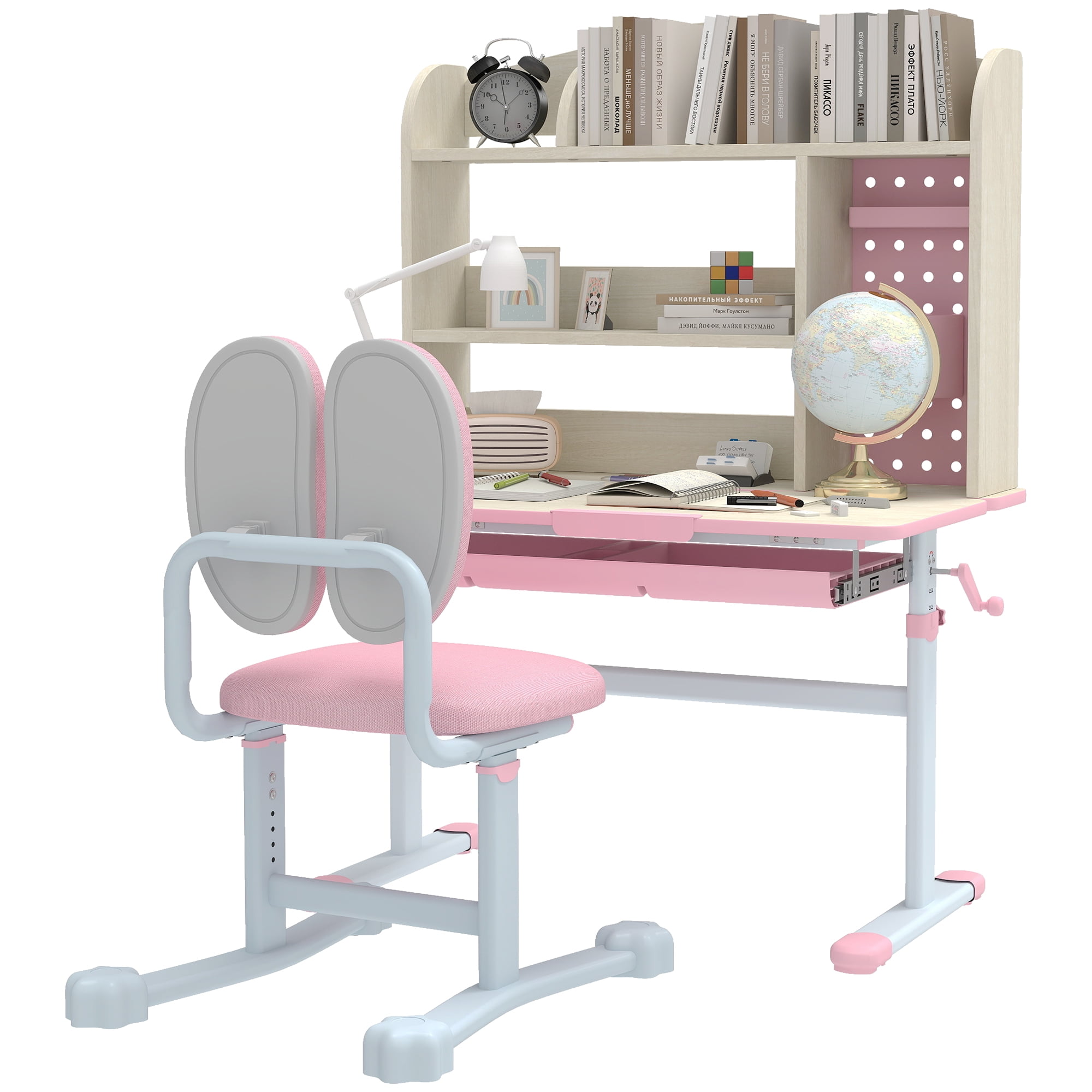 Click here for Qaba Kids Desk And Chair Set With Adjustable Heigh... prices