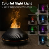 TRIPRO Aroma Fire Flame Diffuser for Essential Oils Small Portable Air Fireplace Volcano ...