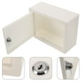 Plastic Cabinet Storage Box With Lock And 2 Keys Secret Storage Case ...