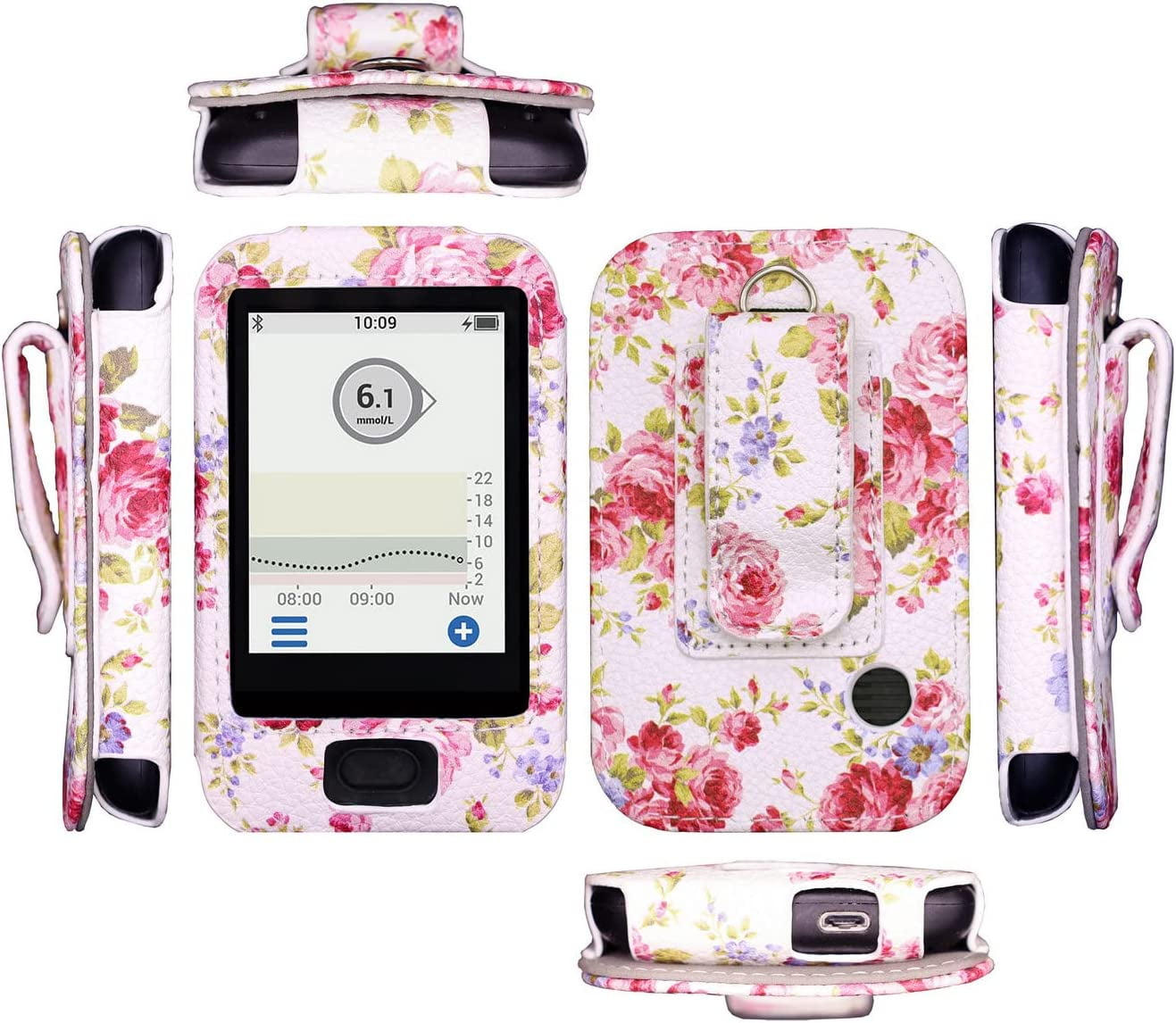 Painted Design Premium Fitted Leather Case with Screen Protector, Belt ...