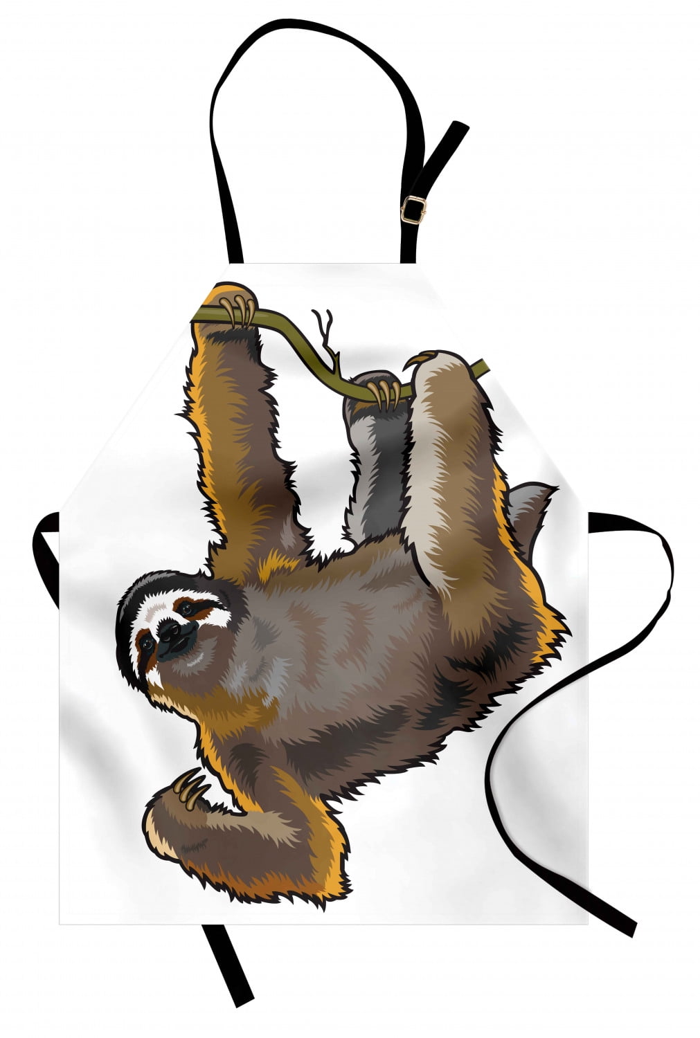 Animal Apron Cartoon like Sloth Bear Tropic Wild Cute Lazy Sleepy ...