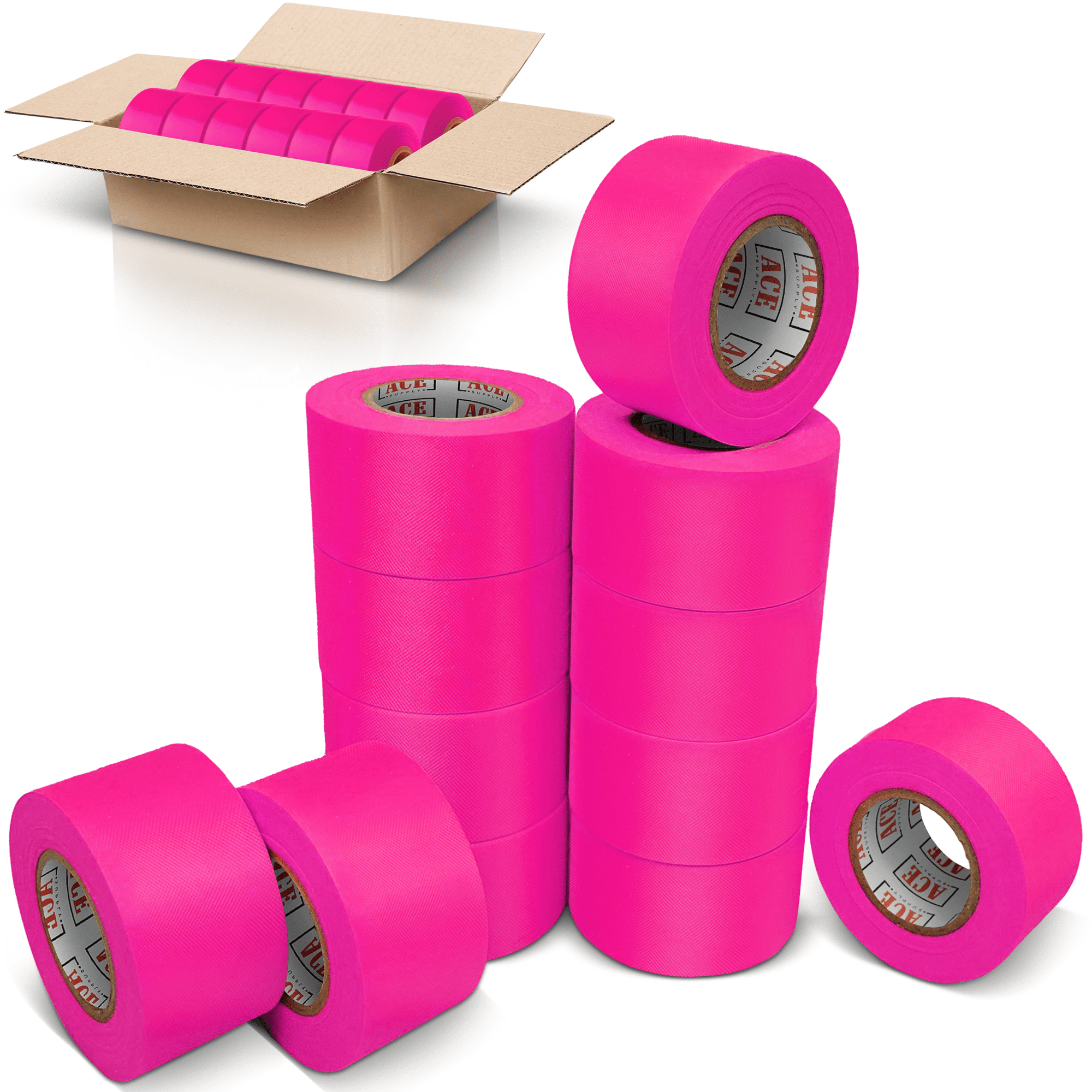 ACE Supply Pink Flagging Tape - 12 Pack - Non-Adhesive - Walmart.com