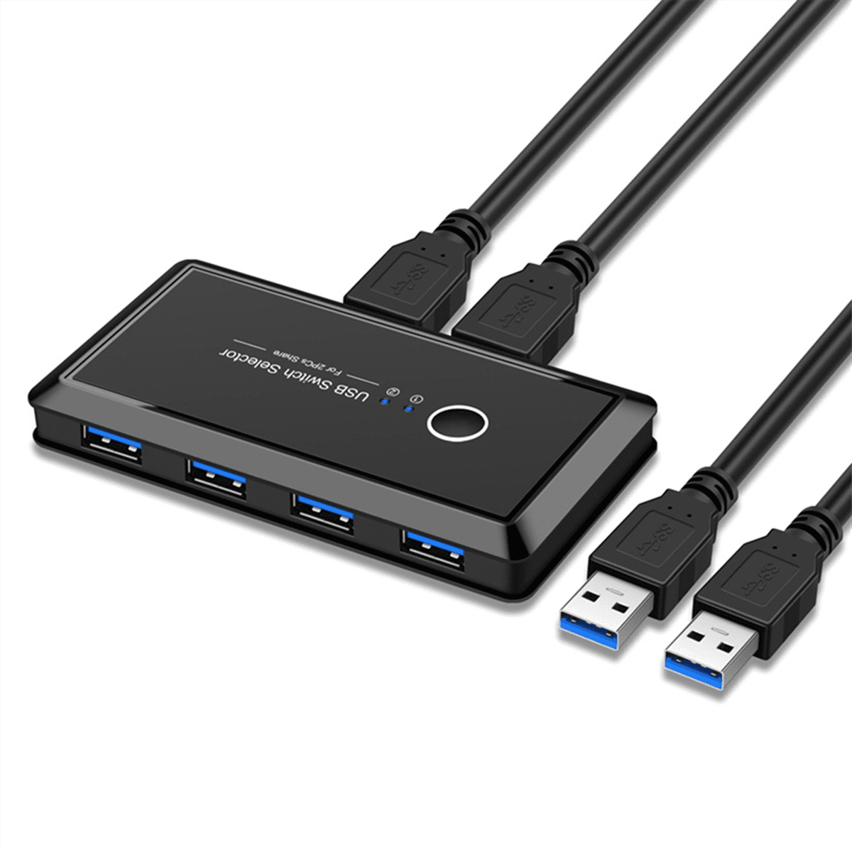 USB 3.0 Printer Sharer, 4-Port USB Multi-Interface, Two Computer Switch ...