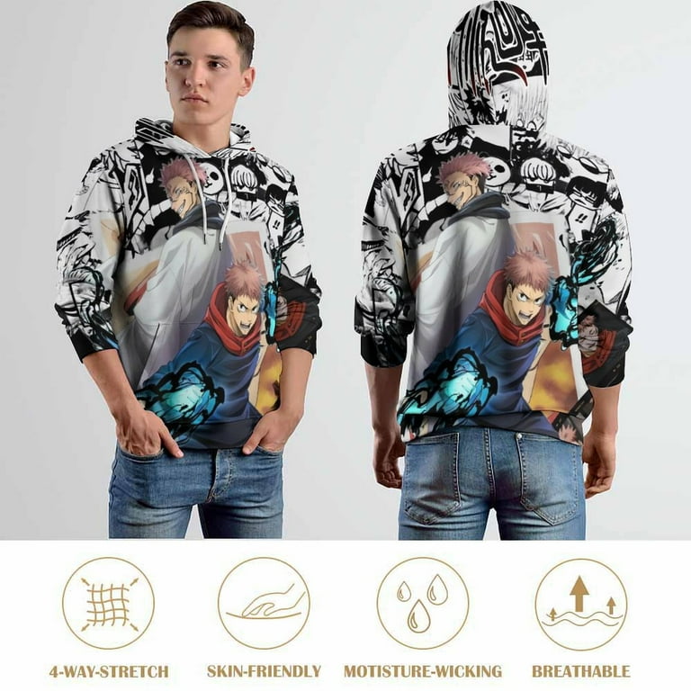 Jujutsu Kaisen Yuji Itadori Hoodie Unisex 3d Novelty Hoodies Jujutsu Kaisen Yuji Itadori Hoodie Unisex 3d Novelty Hoodies