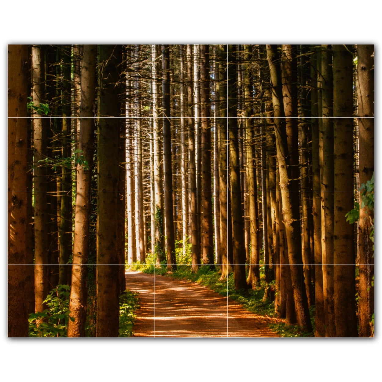 Picture-Tiles.com: Trees Ceramic Tile Wall Mural WAL501030-54XL. 60"W x ...