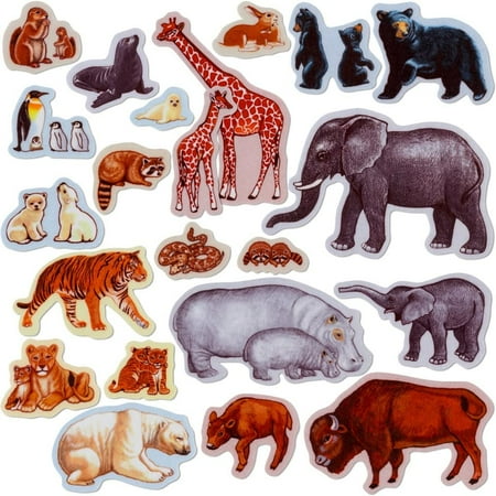 Little Folk Visuals Wild Animals Felt Learning Toy Set, Precut Felt ...