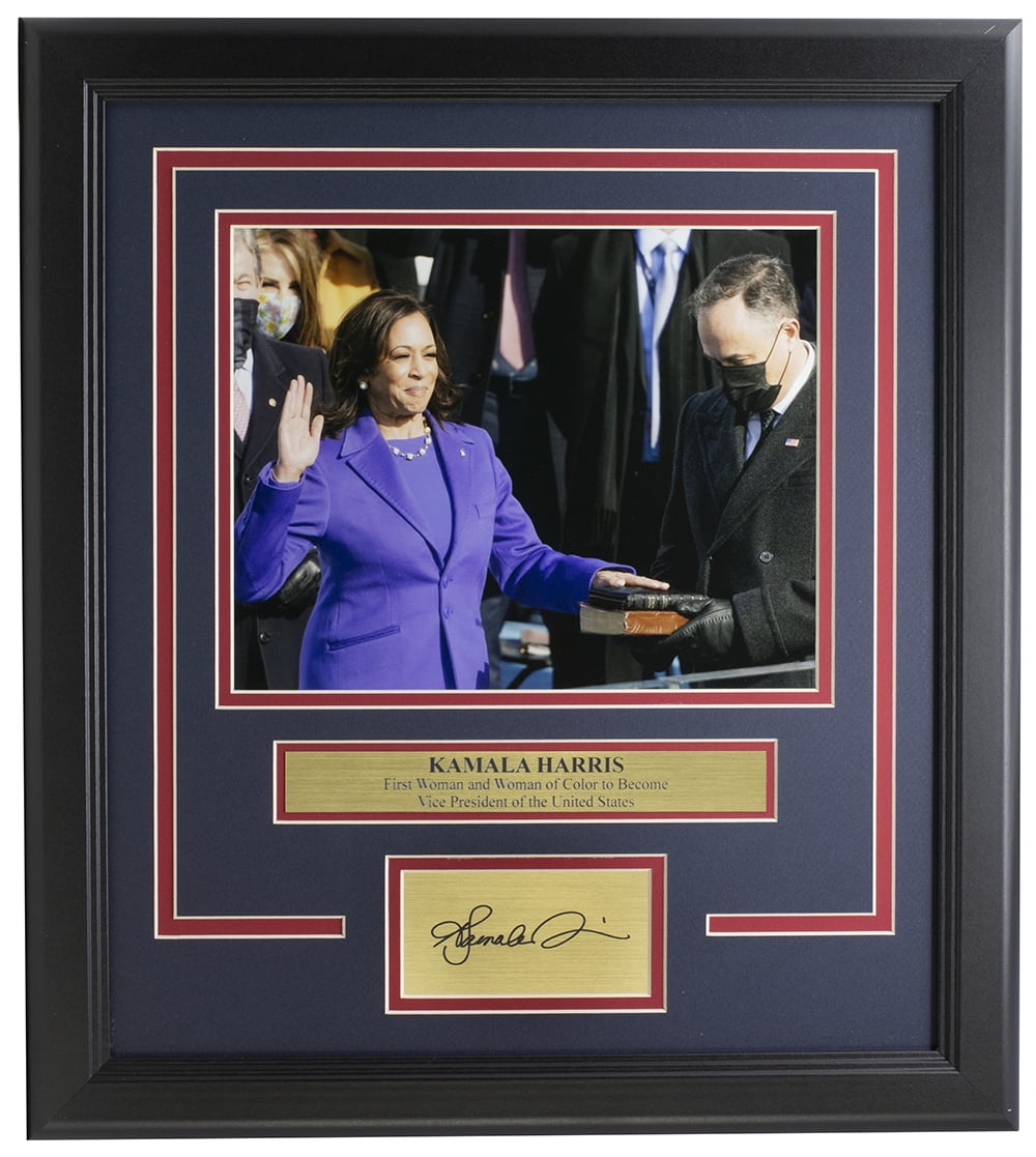 Kamala Harris Framed 8x10 Photo w/Laser Engraved Signature - Walmart.com