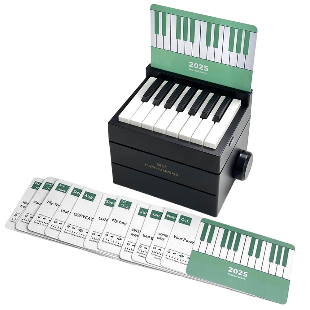 Mini Piano Calendar 2025 Playable Con 27 Cartas Calendario Musical ...