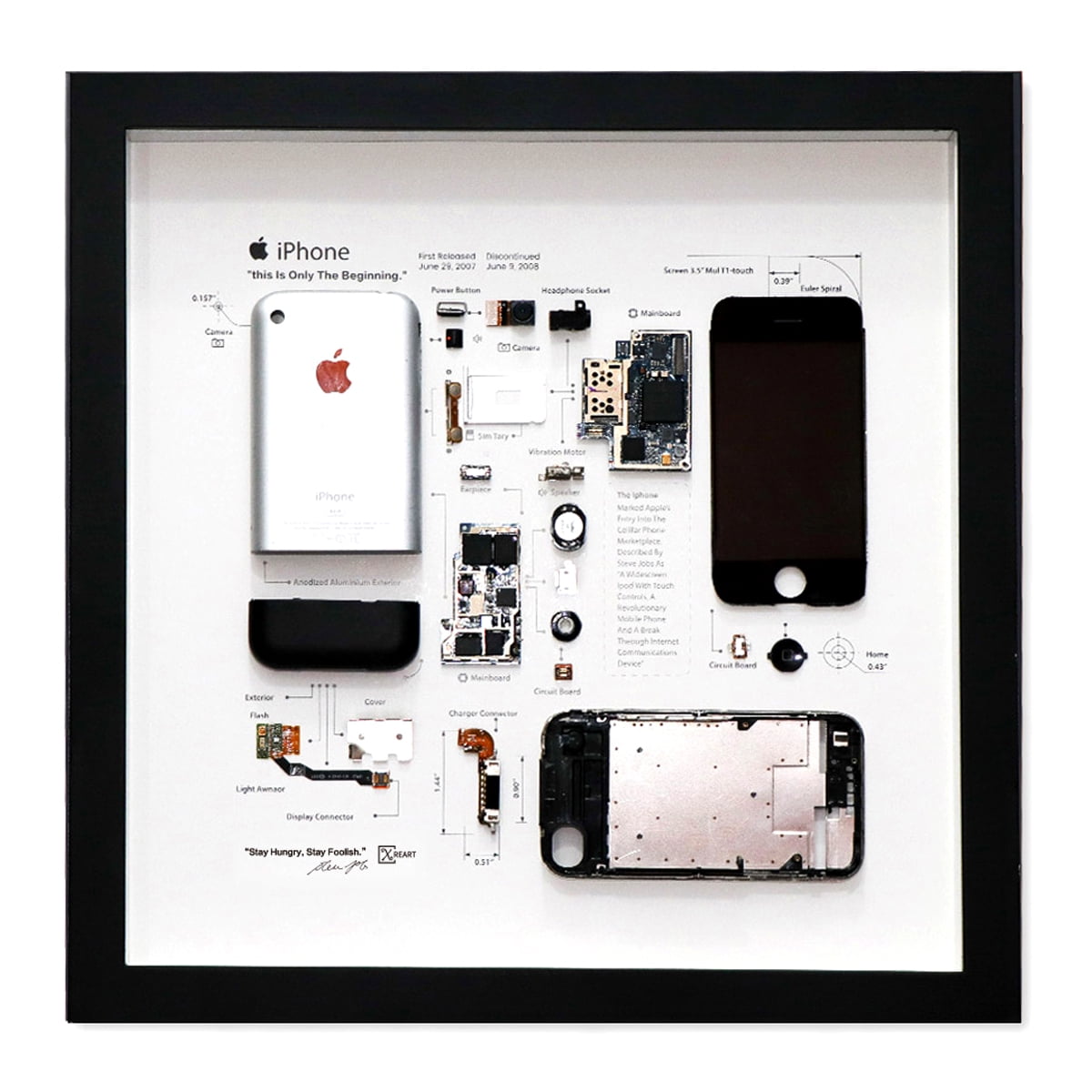 Xreart Deconstructed iPhone Teardown Art Frame | Best Gift for Tech ...